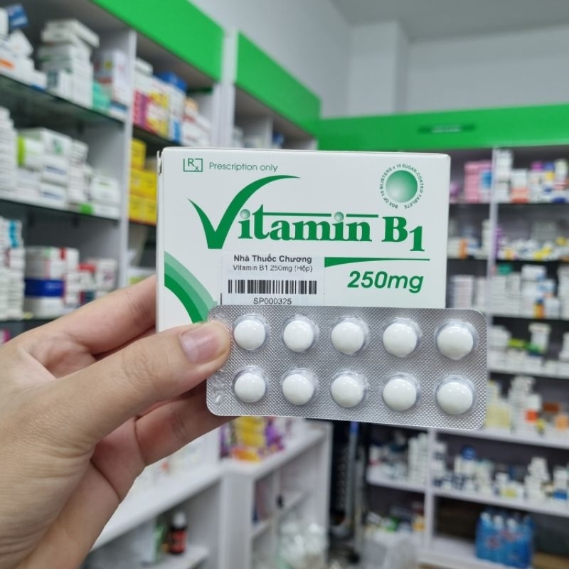 Vitamin B1 250mg kích thích ăn, bổ tóc, bổ móng hộp 100v | Shopee Việt Nam