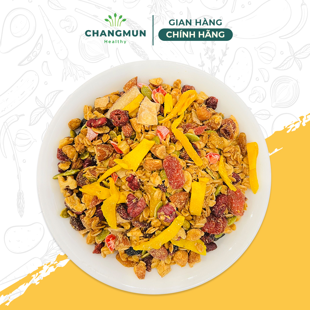 Granola siêu hạt vị truyền thống CHANGMUN Healthy 20% yến mạch, ngũ cốc ...