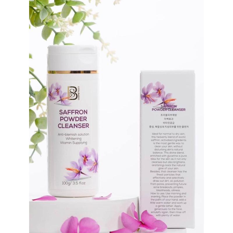 Bột rửa mặt Nhụy hoa nghệ tây BS COSMETICS 100g | Shopee Việt Nam