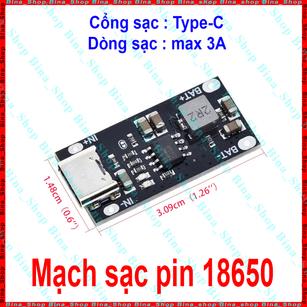 Mạch sạc pin 18650 - Giá Tốt, Miễn Phí Vận Chuyển, Đủ Loại | Shopee ...