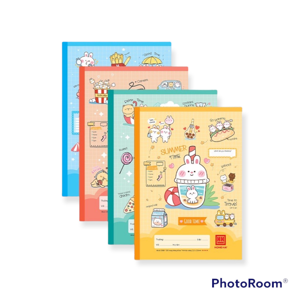 [GIÁ TỐT] Lốc 5 Vở 4 Ô Ly Hồng Hà 200 Trang School Good Time 0588 ...