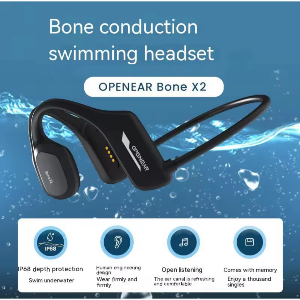 Tai nghe Openear Bone X2 Chính Hãng truyền âm xuyên xương - chống nước ...