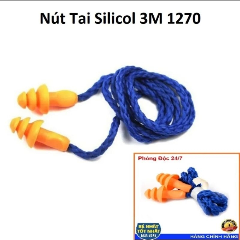 Nút bịt tai chống ồn silicol 3M 1270,chống ồn, cản nước tốt nhất | Shopee Việt Nam