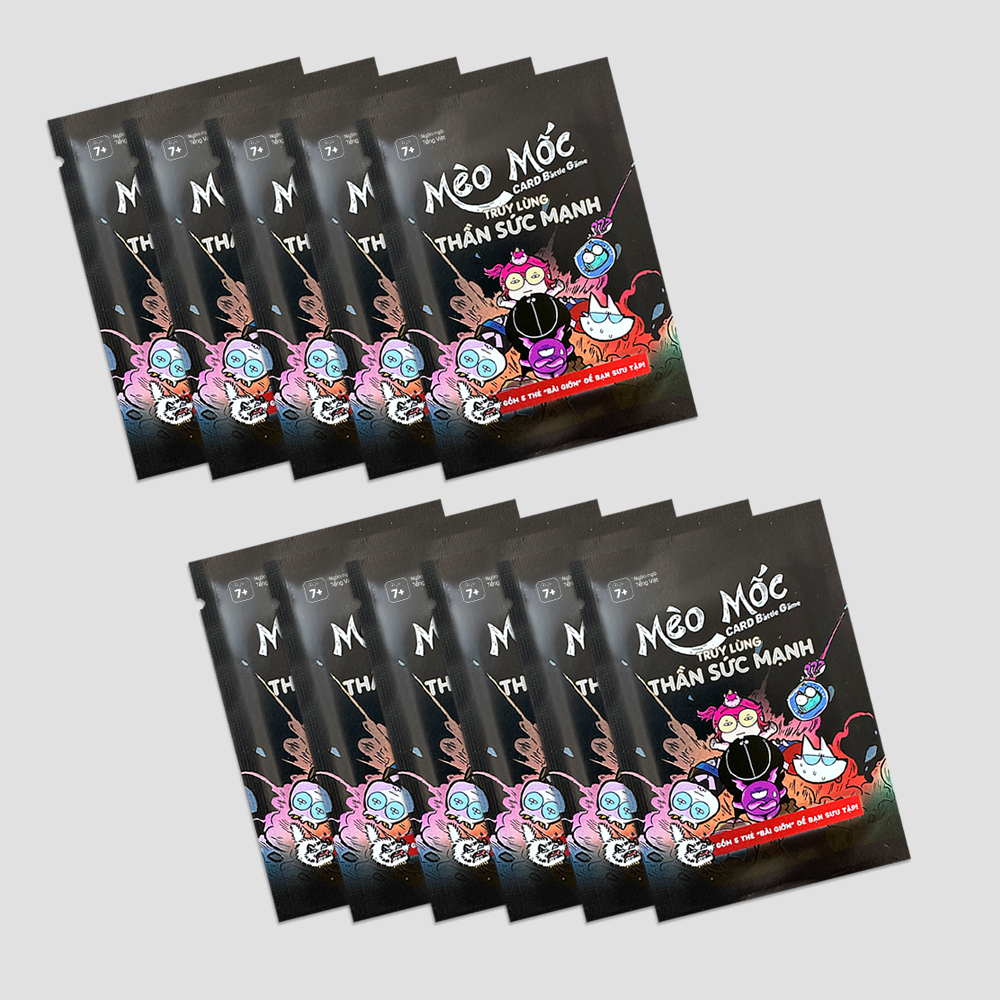 [Mua 10 tặng 1] Combo 10 gói thẻ bài Mèo Mốc CBG - Card bo góc Mèo Mốc | Shopee Việt Nam