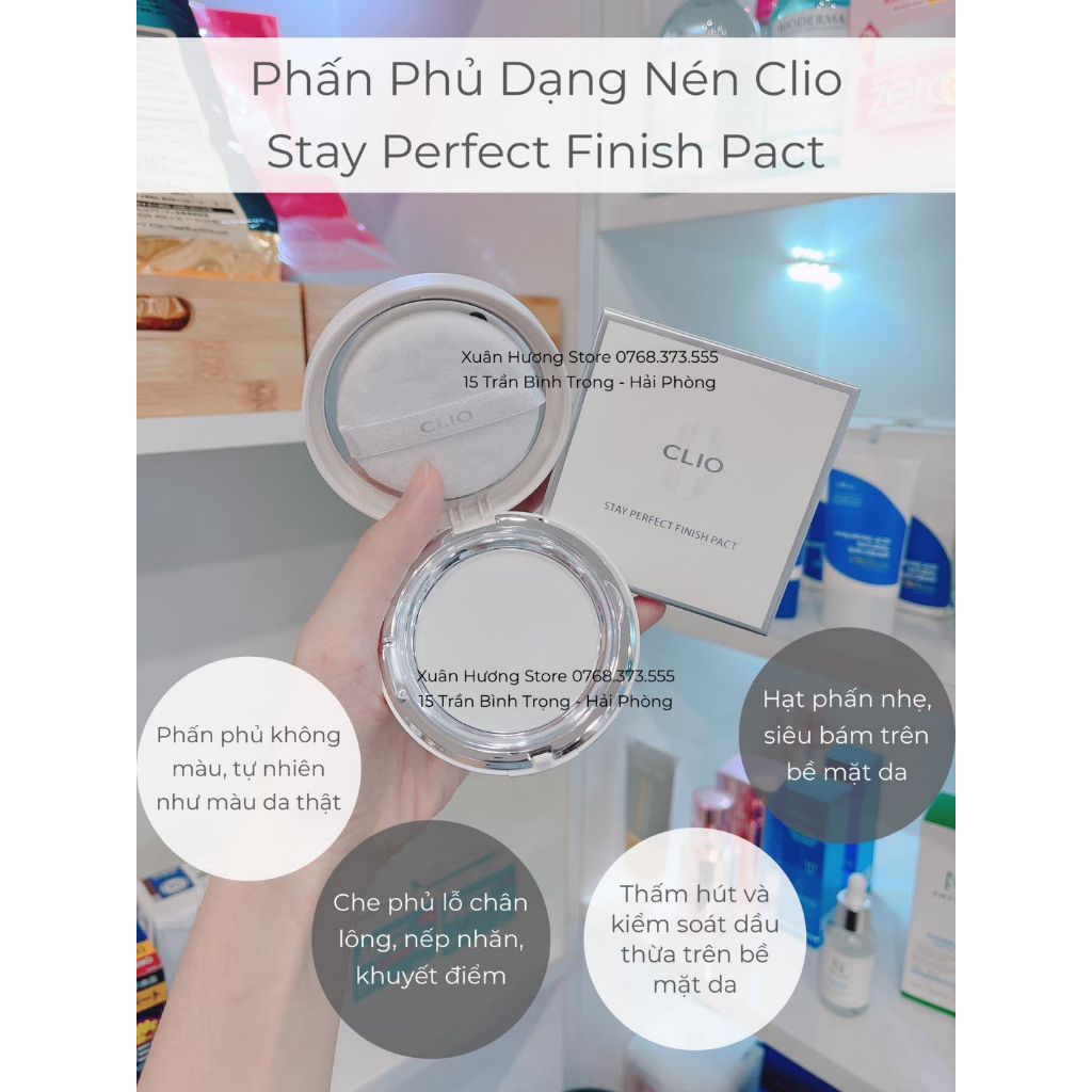 Phấn Phủ Dạng Nén Clio Stay Perfect Finish Pact | Shopee Việt Nam