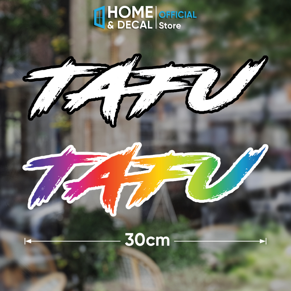 Tem Dán Xe Máy Tafu, Decal Chữ Tafu Trang Trí Xe Máy, Xe Mô tô, Chất ...