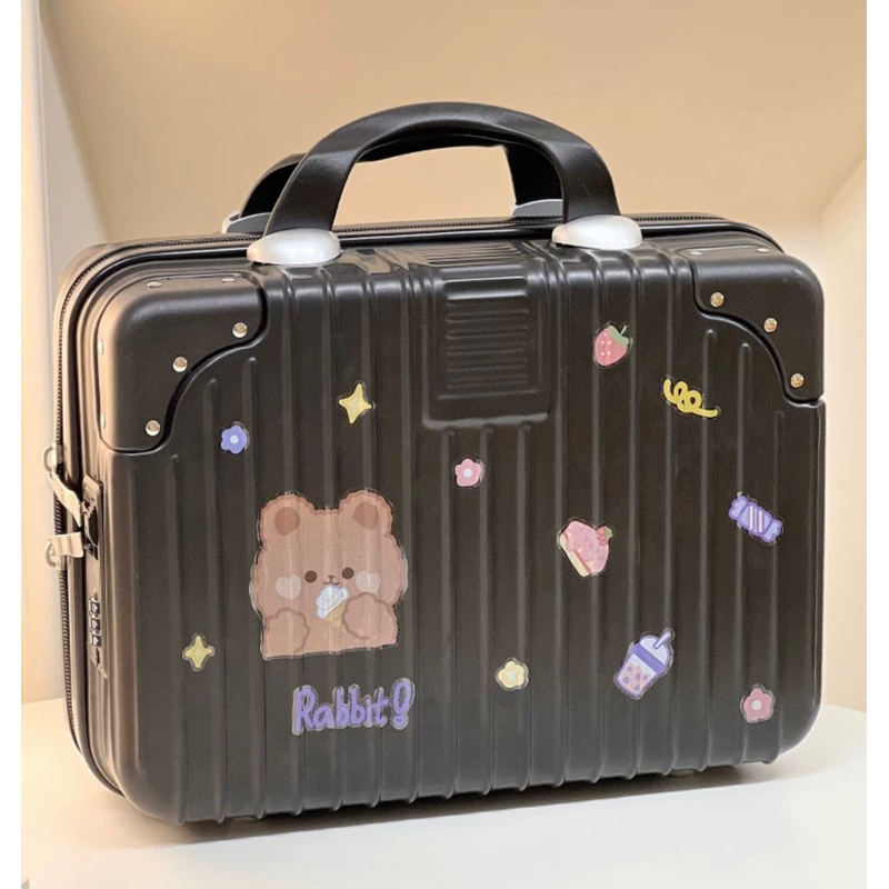 [Order] Vali mini vali phụ đựng mỹ phẩm nhỏ gọn tiện lợi kèm sticker ...