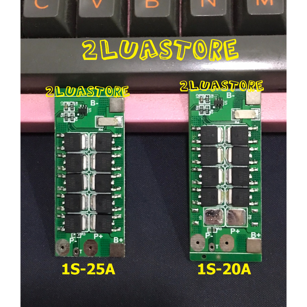 Mạch 1S sạc và bảo vệ pin 1S 3.7V 20A | 1S 3.7V 25A dùng cho Pin ...