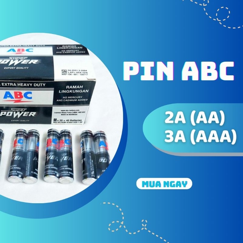 Pin ABC Các Loại AA, AAA - Pin Cao Cấp | Shopee Việt Nam