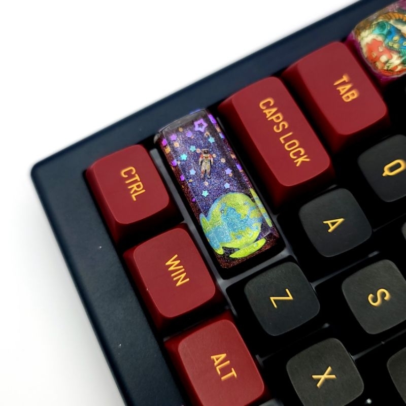 Keycap Artisan Resin Phi Hành Gia 2,25U Enter Shift Cho Bàn Phím Cơ Độc ...