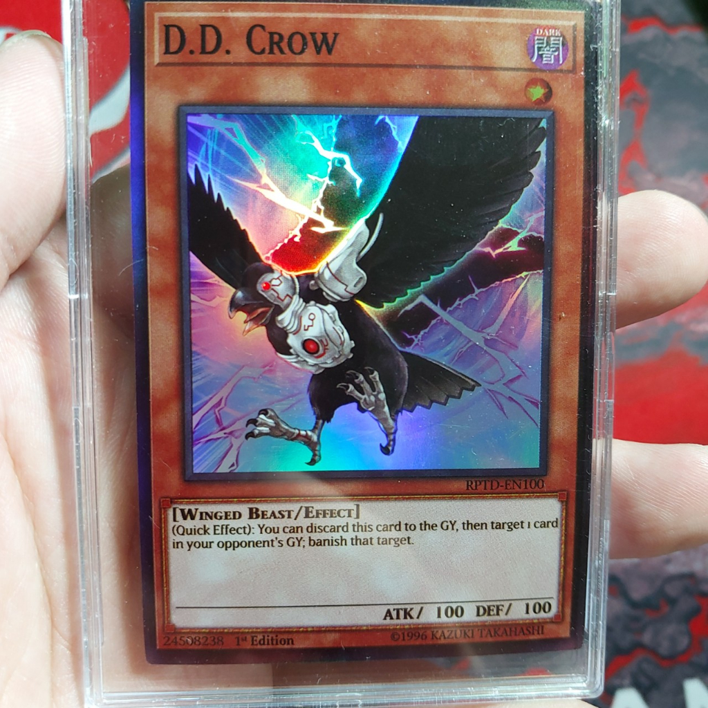 [YugiOh]Lá D D CROW 24508238 quạ điện tử hiệu ứng holo 1458 D13 9 ...