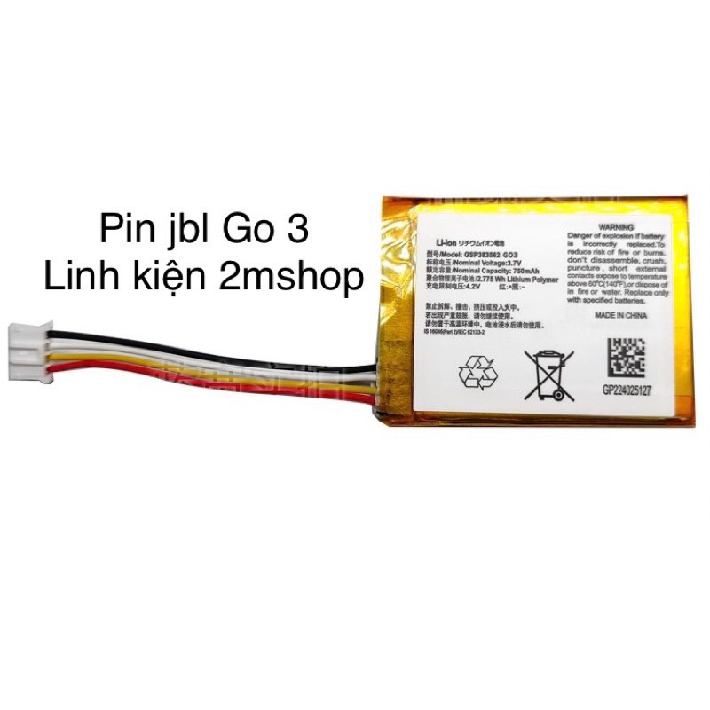 Pin Jbl Go 3. Thay pin cho loa Jbl Go 3. Linh kiện 2mshop | Shopee Việt Nam