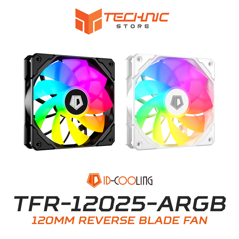 Quạt tản nhiệt ID-Cooling TF-12025-ARGB REVERSE EDITION - Phiên bản cánh quạt đảo ngược | Shopee ...