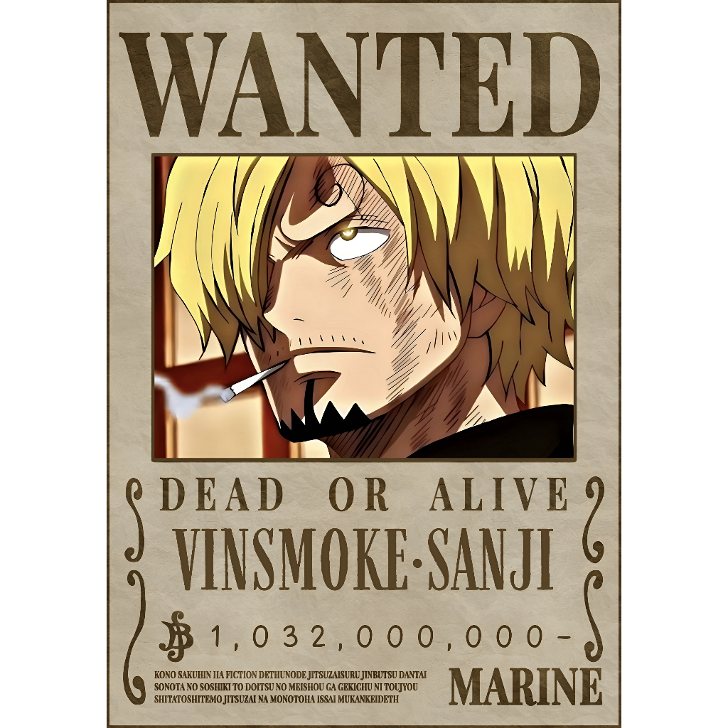 Poster One Piece Truy Nã - Poster Wanted One Piece kích thước A4 mẫu ...