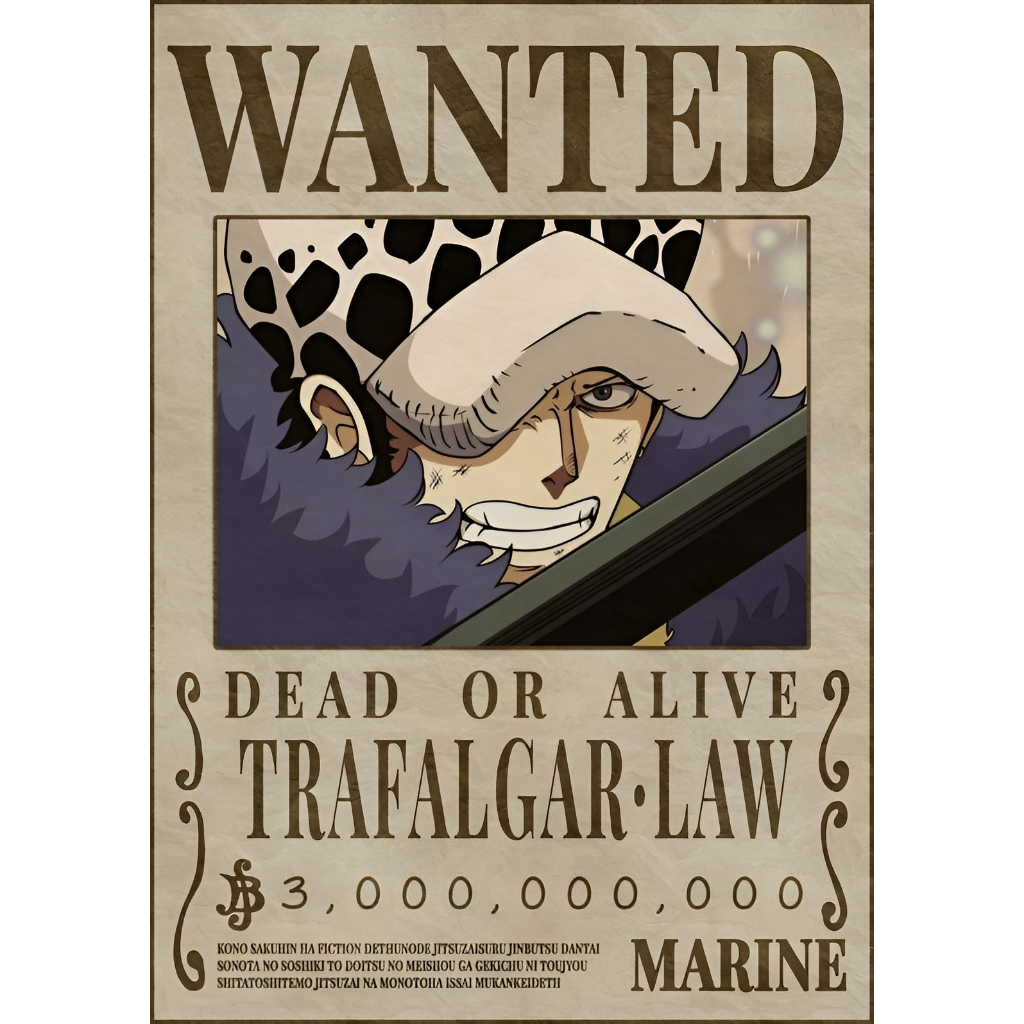 Poster One Piece Truy Nã - Poster Wanted One Piece kích thước A4 mẫu ...