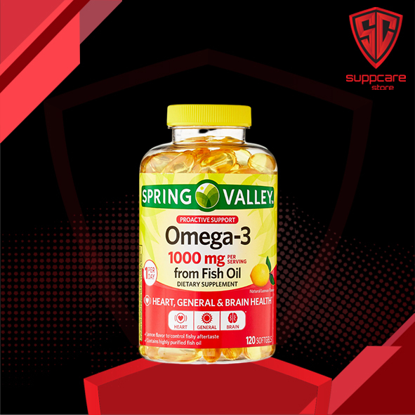 Omega 3 | Spring Valley Omega 3 [1000MG] [60 - 120 - 180 viên] Dầu Cá ...