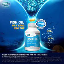 Dầu cá bổ sung Omega-3 DHA & EPA từ nguồn dầu cá Lysi-Iceland giúp mắt sáng, não tốt - FISH OIL ...