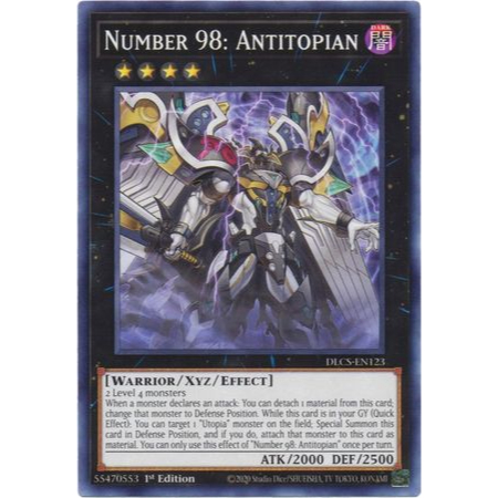Lá bài thẻ bài Yugioh Number 98 Antitopian - Tặng bọc bài nhựa bảo quản ...