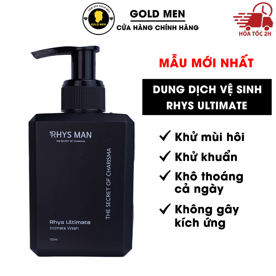 Dung dịch vệ sinh nam giới RHYS MAN hương bạc hà Rhys Ultimate 100ml ...