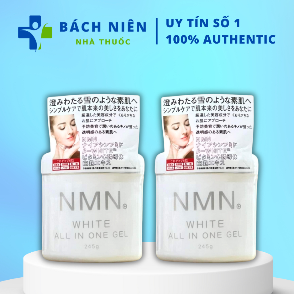 Kem dưỡng NMN White All In One Gel 245g của Nhật, Kem dưỡng trắng da NMN cấp ẩm, chống lão hóa ...