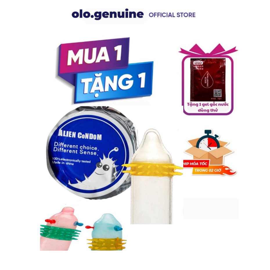 Bao cao su gai lớn Alien Bcs gân gai râu Super Gold vòng bi tăng khoái cảm - olo.genuine.store ...