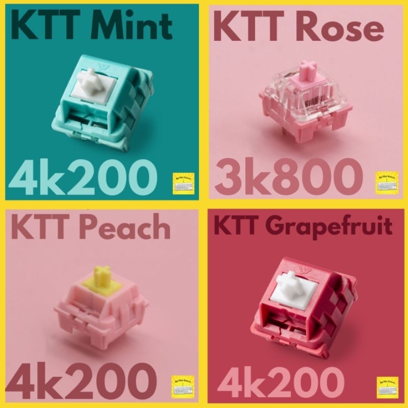 Switch KTT grapefruit rose mint peach 3 PIN Linear 53g công tắc bàn ...