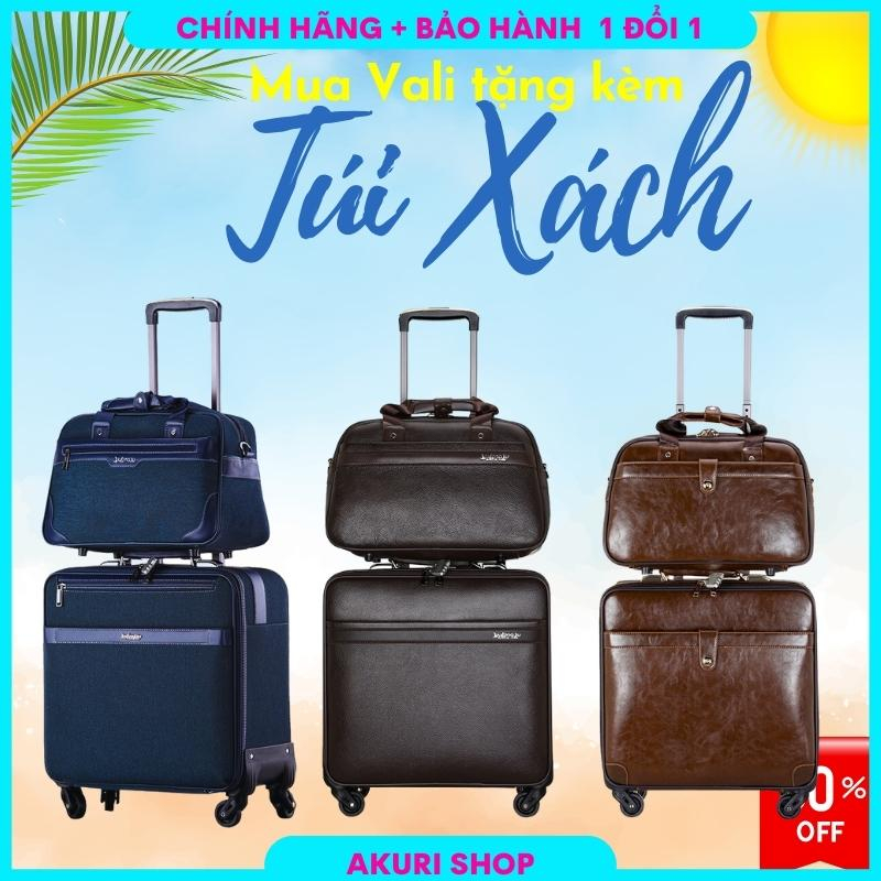 Vali du lịch mini xách tay tặng kèm túi xách ,Vali kéo du lịch Da Dù ...