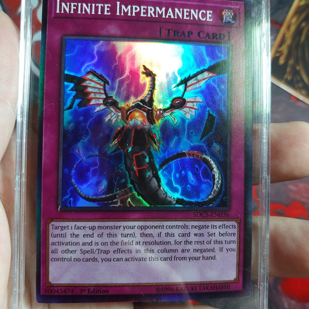 [YugiOh Trap]Thẻ INFINITE IMPERMANENCE 10045474 cạm bẫy hiệu ứng holo ...