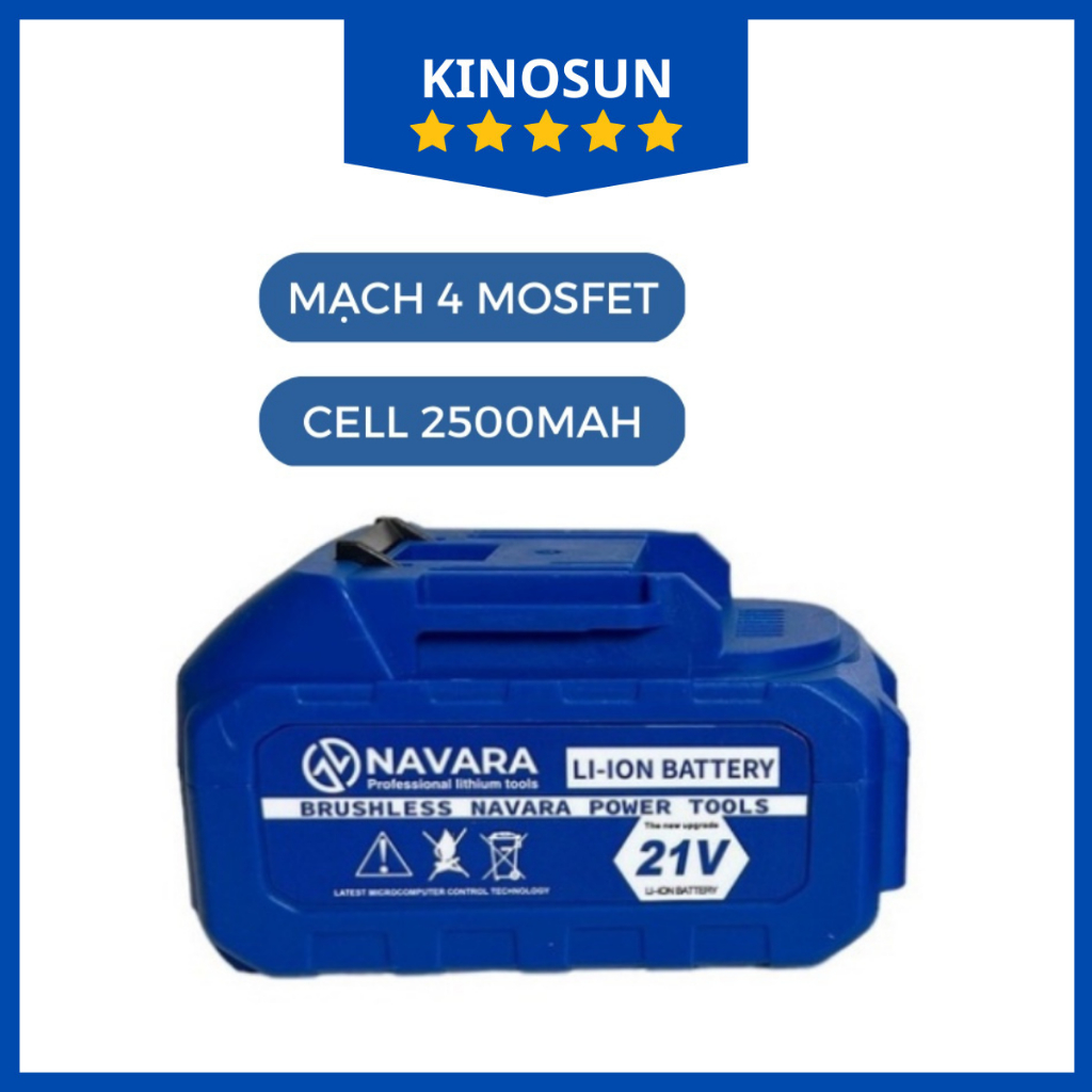 Pin 10 cell Navara mạch 4 mosfet chống cháy, chống va đập chân pin phổ ...