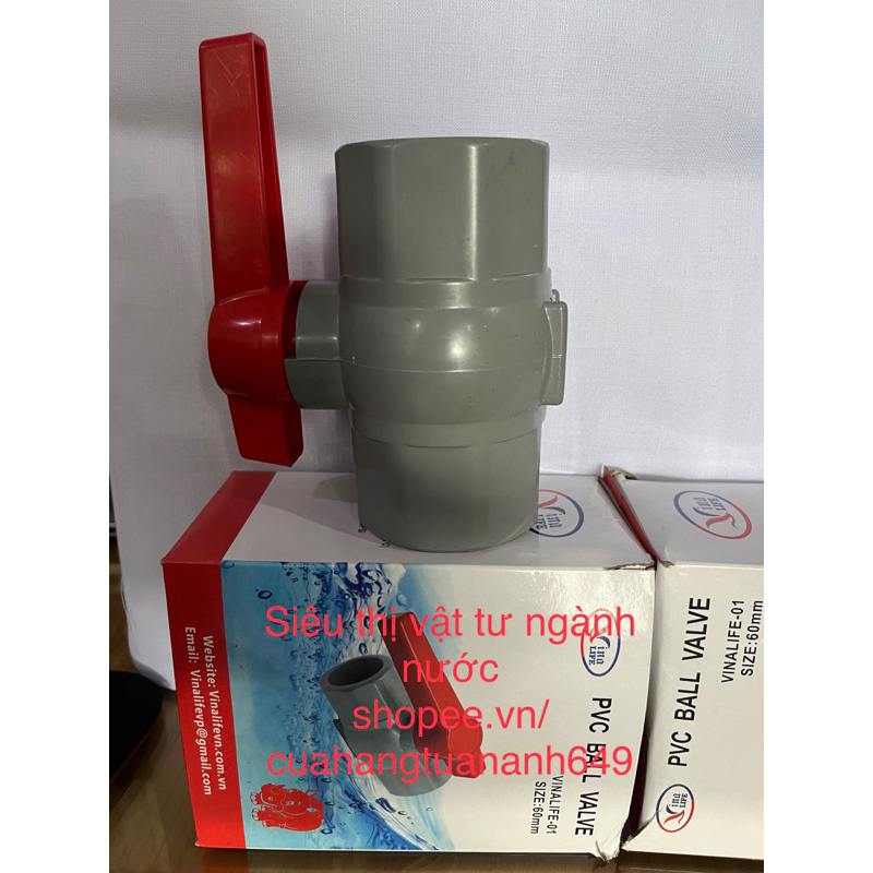 [PHỤ KIỆN VAN NHỰA PVC] VAN TAY GẠT NHỰA VIỆT NAM PVC 60/76/90/114 ...