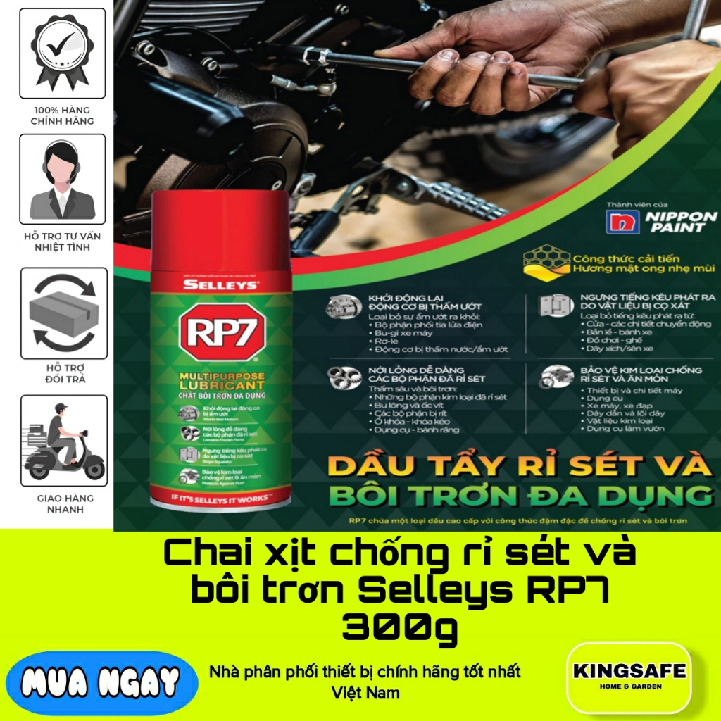 Chai xịt chống rỉ sét và bôi trơn RP7 300g. CHÍNH HÃNG , CHẤT LƯỢNG ( 1 ...
