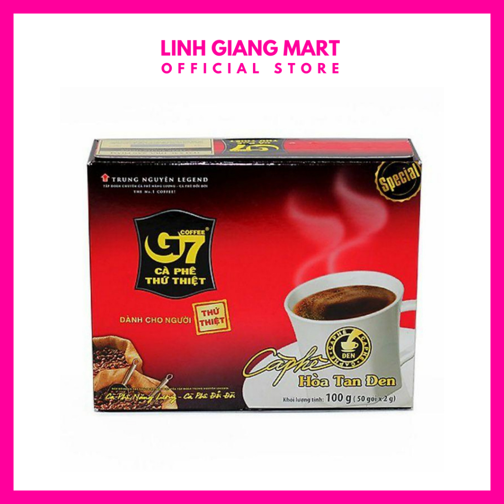 G7 Coffee - Cà Phê Hoà Tan - Đen Đặc - Special Energy - Hộp 100g (50 gói x 2g) | Shopee Việt Nam