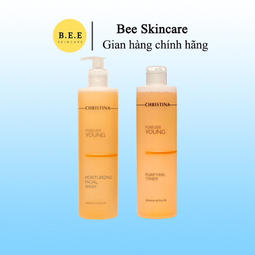 Sữa rửa mặt và Toner Christina Forever Young Chống Lão Hóa Bee Skincare ...