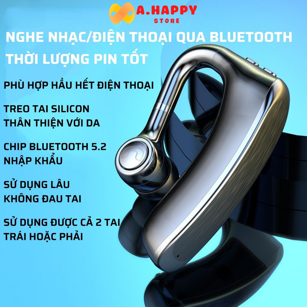 Tai nghe Bluetooth không dây treo tai R1 | Tai nghe Bluetooth treo tai ...