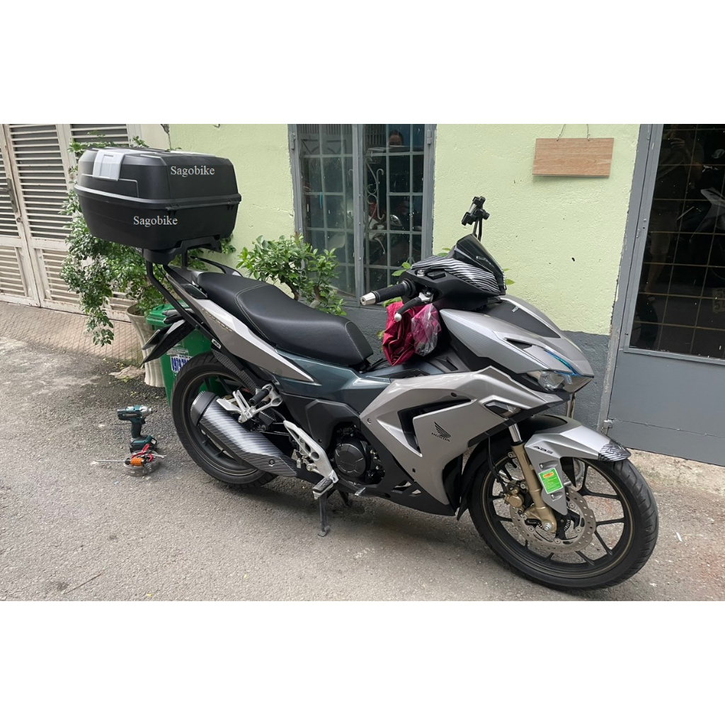Thùng xe Winner X thùng givi B45NM và baga givi HRX Winner X hàng givi ...