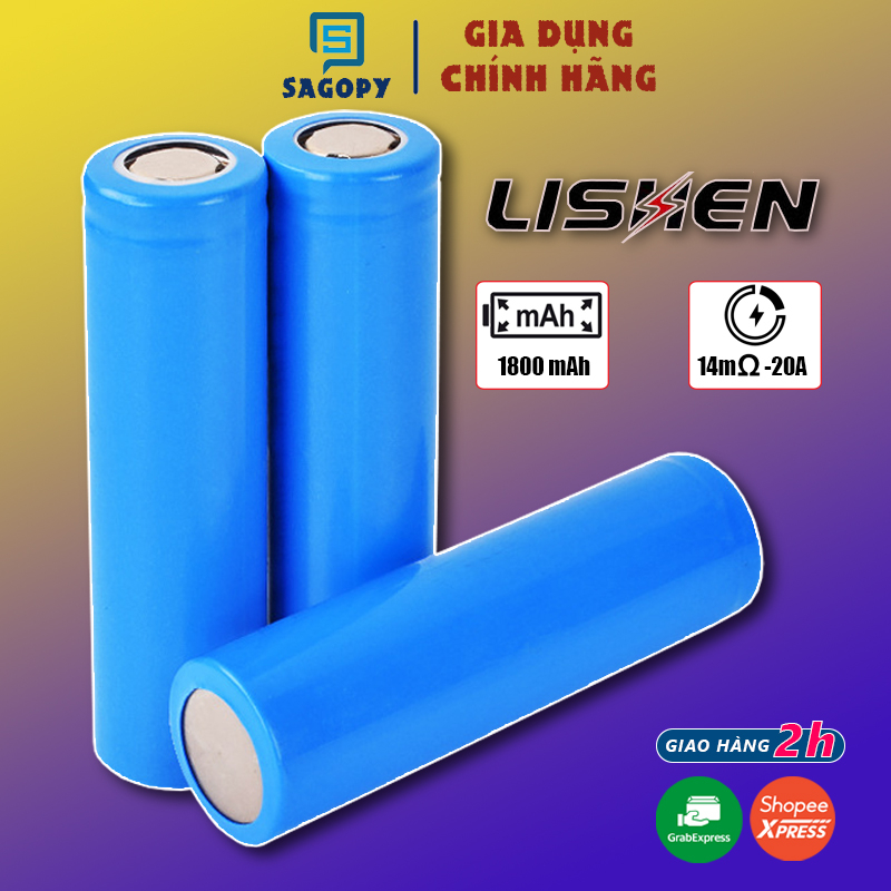 Pin 18650 Lishen dung lượng cao cho sạc dự phòng, tai nghe, cell 18650 ...