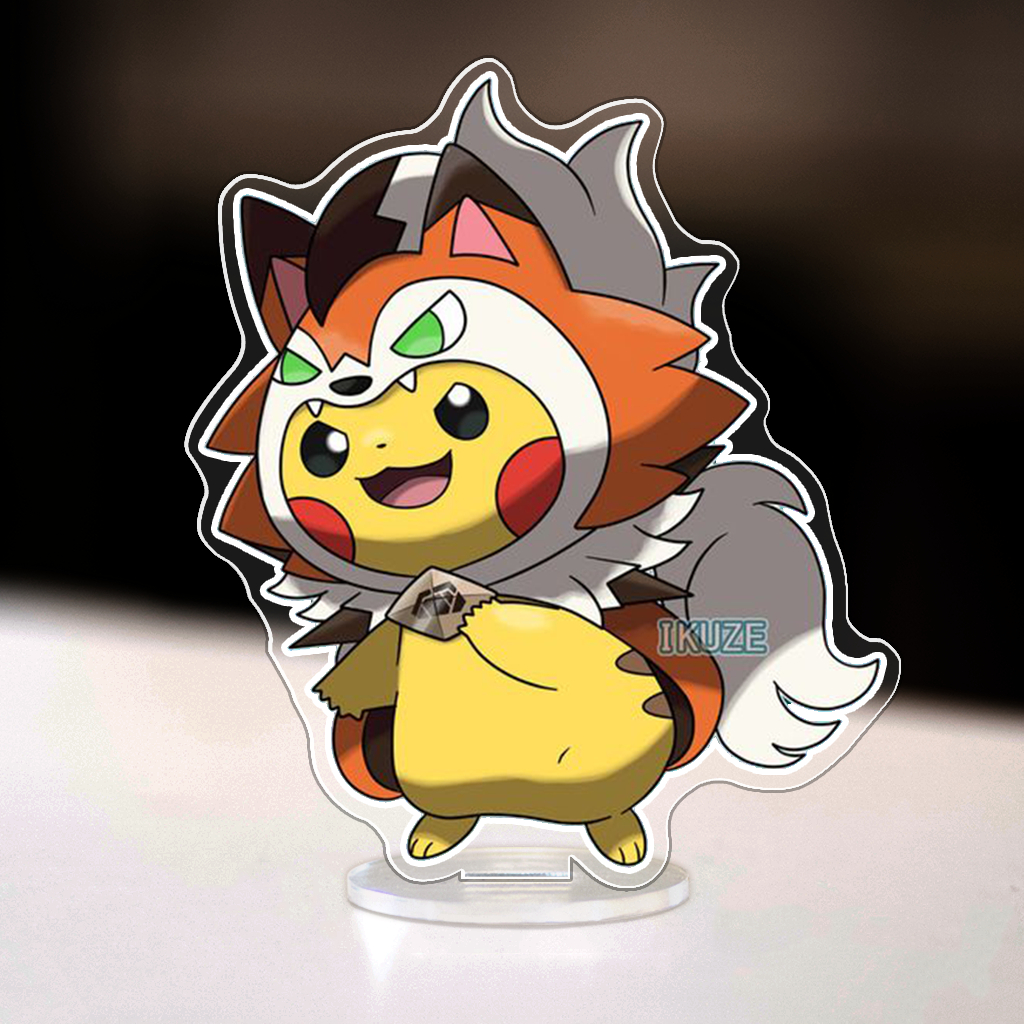 Mô hình đứng standee bằng arcrylic Shin Pikachu Parody Anime Cute Chibi ...