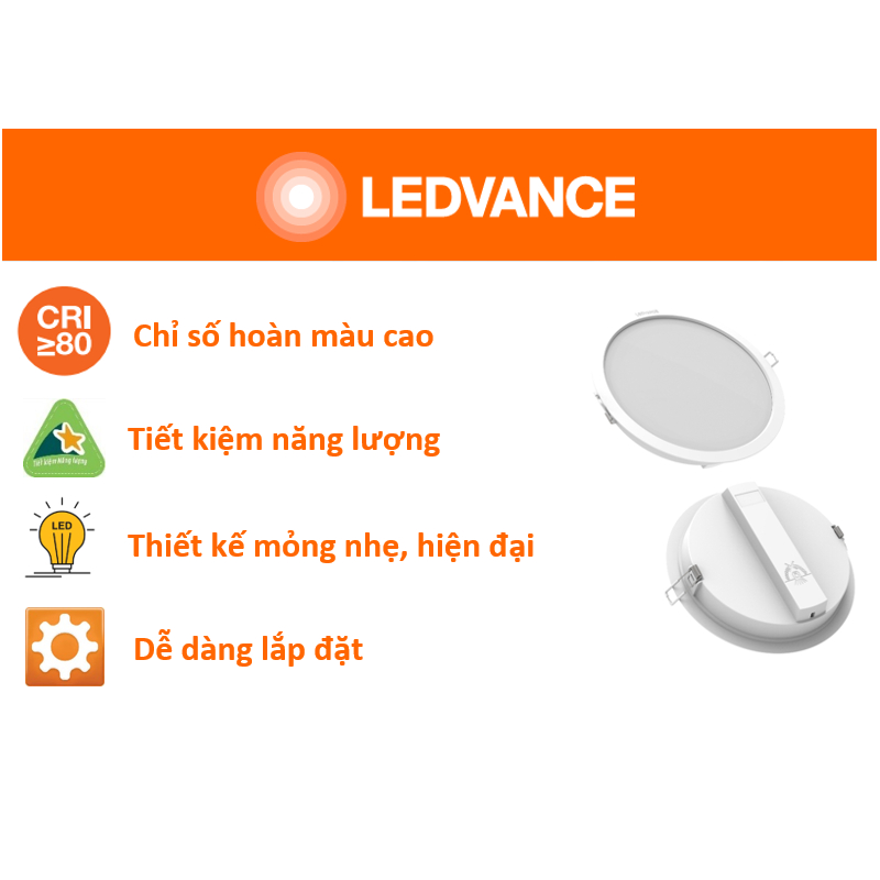 Bộ đèn LED ECO Downlight LEDVANCE GEN 2 12W / 18W / 24W - HÀNG CHÍNH ...