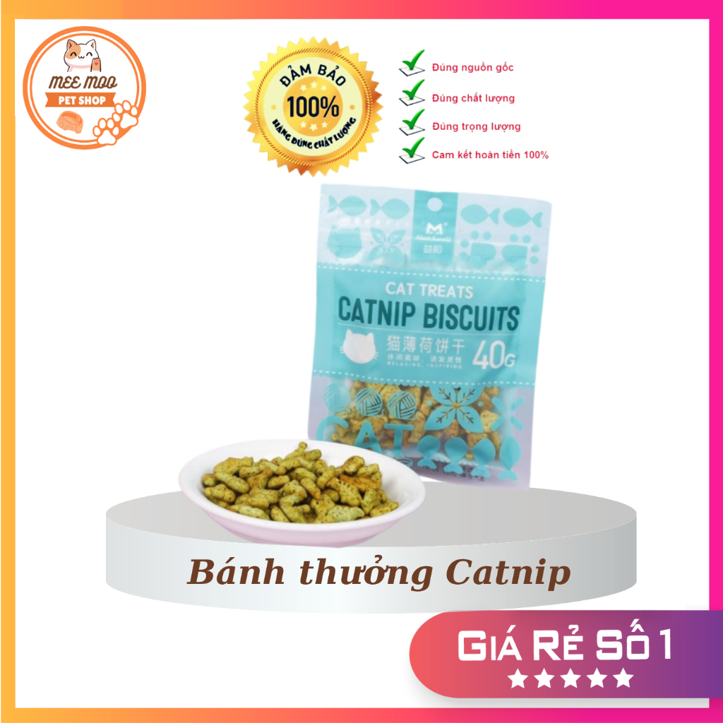 Bánh Thưởng Cho Mèo Catnip Biscuit Gói 40g | Shopee Việt Nam