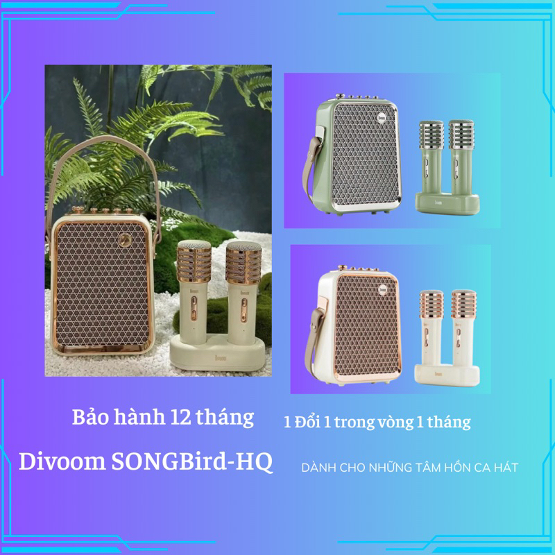 Loa Bluetooth Di Động Divoom SONGBird-HQ có tích hợp 2 micro hát ...