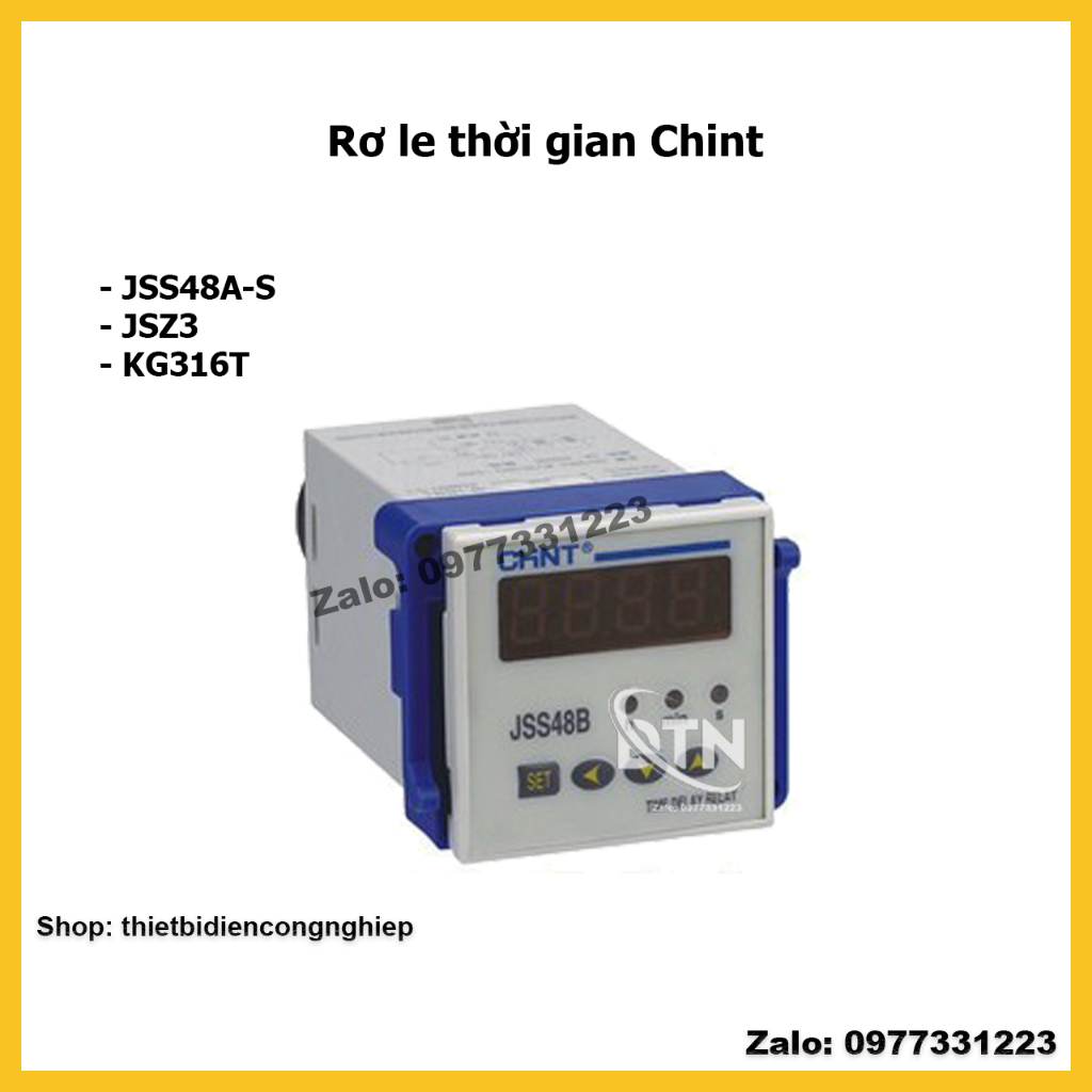 Chint Rơ le thời gian TIMER relay thời gian Chint (hàng chính hãng ...