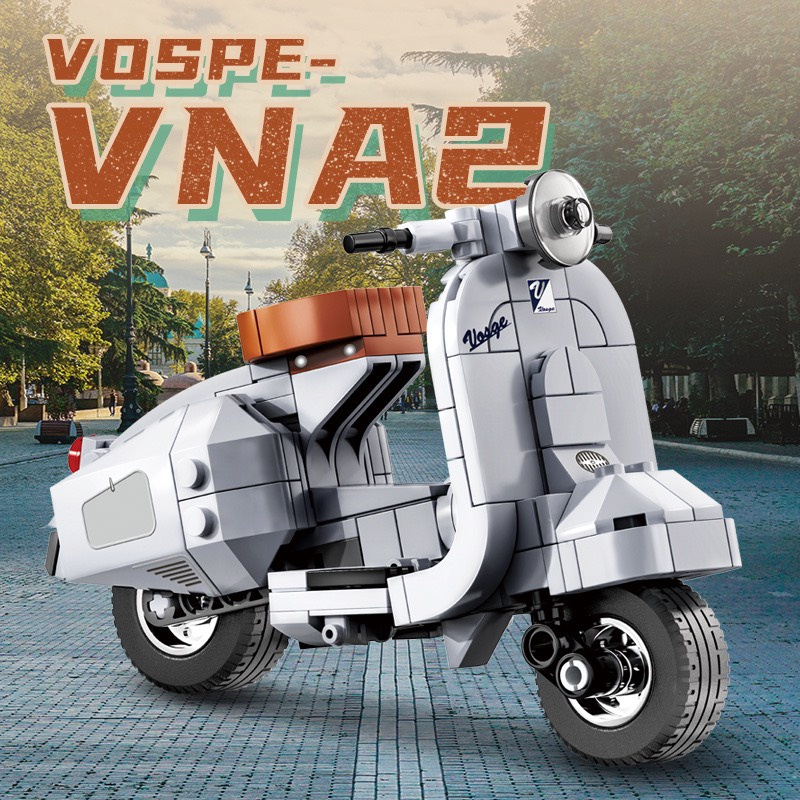 Vespa mô hình lắp ráp xe máy cổ điển nhiều model bánh xe mạ kim loại ...