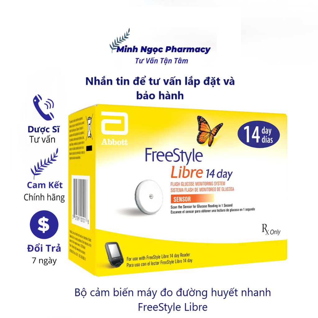 FreeStyle Libre Bộ cảm biến máy đo đường huyết nhanh - Máy đo đường ...
