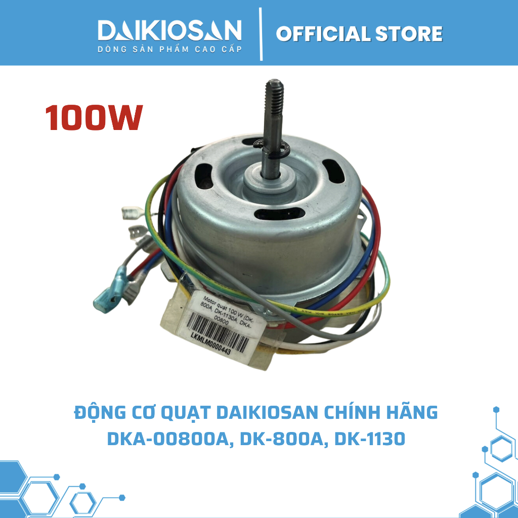 Động cơ máy làm mát quạt điều hòa Daikio - Daikiosan DKA-00800A, DK-800A, DK-1130 Hàng Chính ...