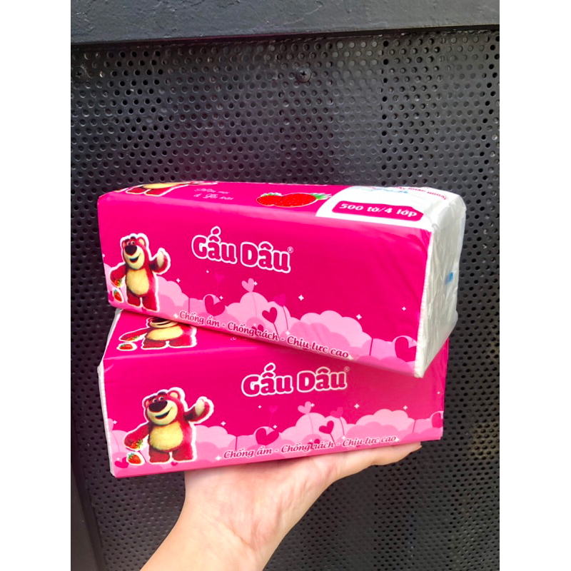 Khăn Giấy Gấu Dâu | Shopee Việt Nam