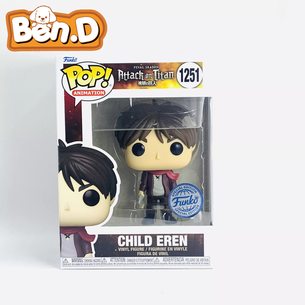 Mô hình nhân vật chính hãng Funko Pop Attack on Titan - Child Eren ...