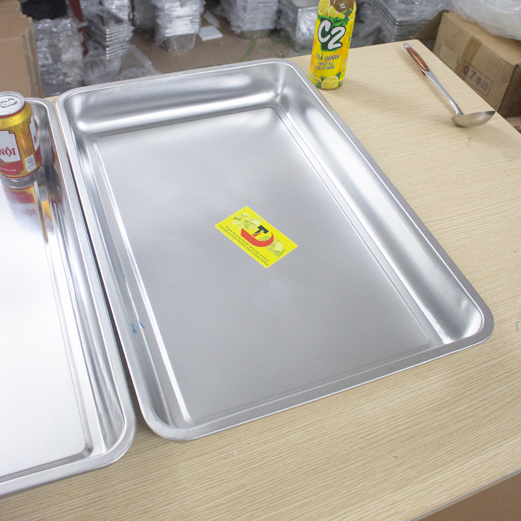 Khay inox kín/có lỗ đa năng 40 x 60 x 7 (cm) | Shopee Việt Nam