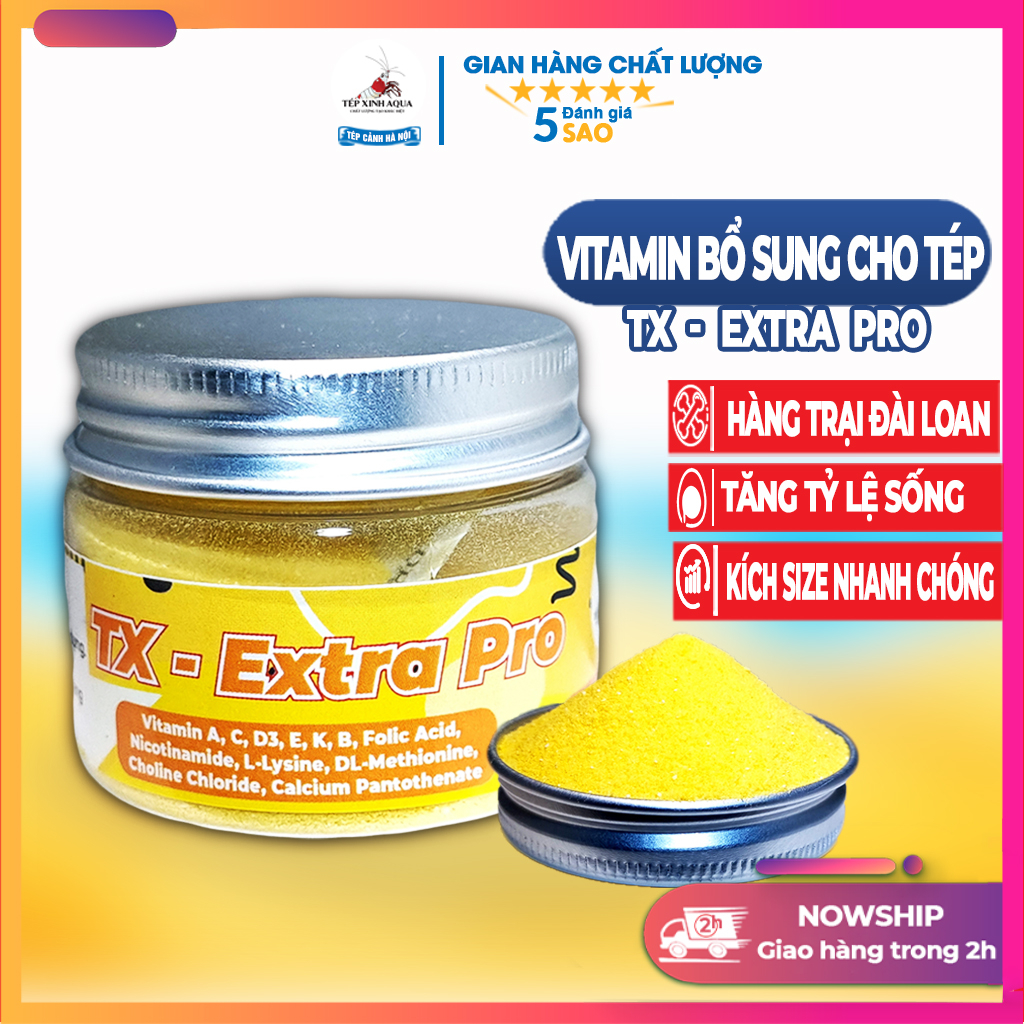 Thức ăn cho tép cảnh - Vitamin TX - Extra Pro chuyên dụng cho hồ tép kiểng - Tép xinh Aqua ...