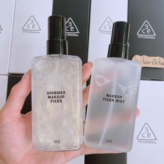 XỊT KHOÁNG 3CE SHIMMER MAKEUP FIXER 95ML-NHŨ-TRẮNG [Chính Hãng] | Shopee Việt Nam