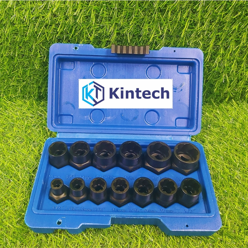 Bộ khẩu tháo ốc bị hỏng ren gồm 13 chi tiết Kintech | Shopee Việt Nam